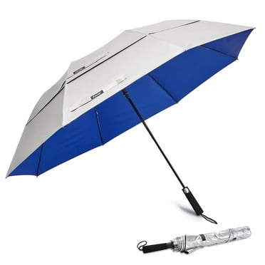 UV Blocker 62 Inch Windproof Golf Umbrella with Double Vent Canopy for ...