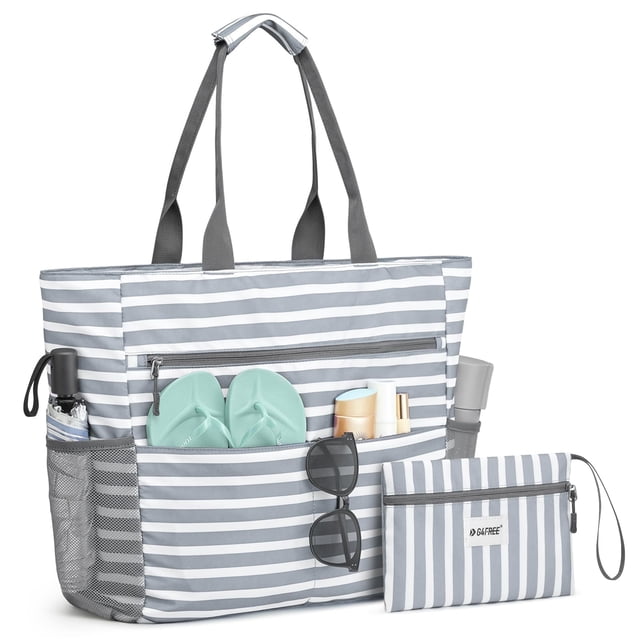G4Free Beach Bag, Waterproof Sandproof Beach Tote Bag, Large Capacity ...