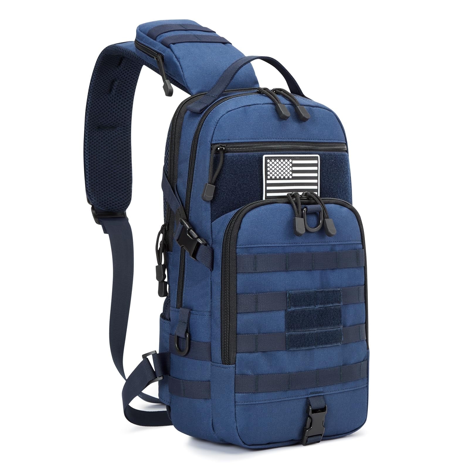 G4Free Outdoor Sling Backpack, Compact Crossbody Daypack with Multiple ...
