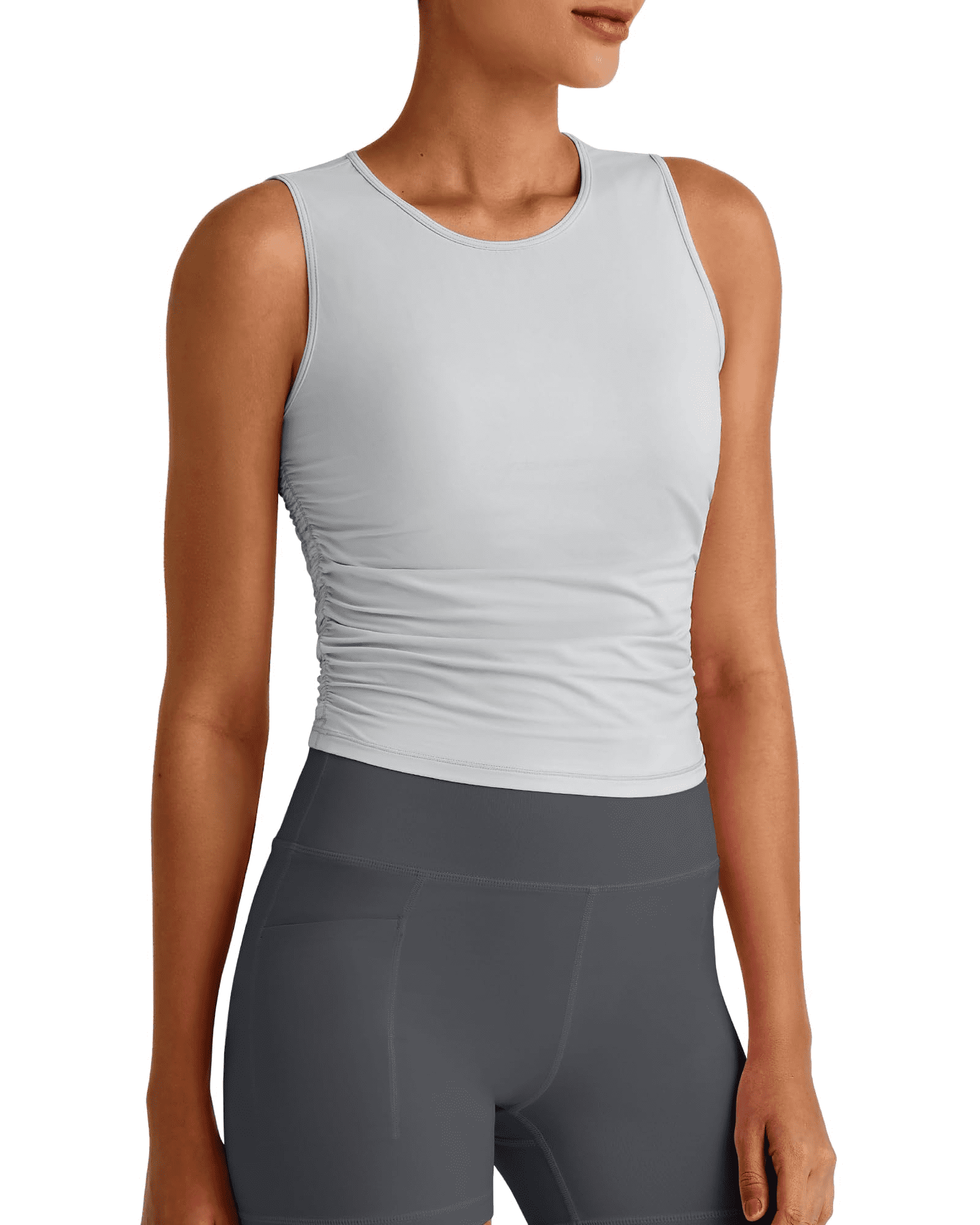G4Free Lightbreeze Workout Tank Tops for Women Yoga Crop Top Side ...