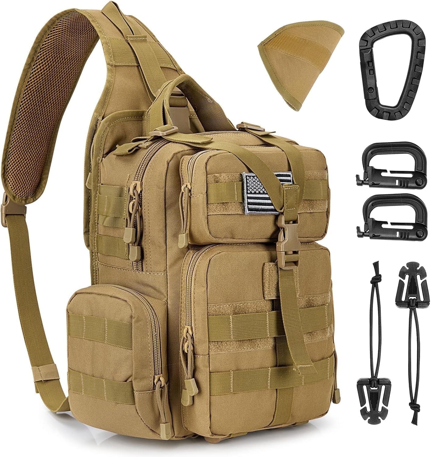 G4Free Outdoor Sling Bag Crossbody Backpack with Adjustable Holder ...