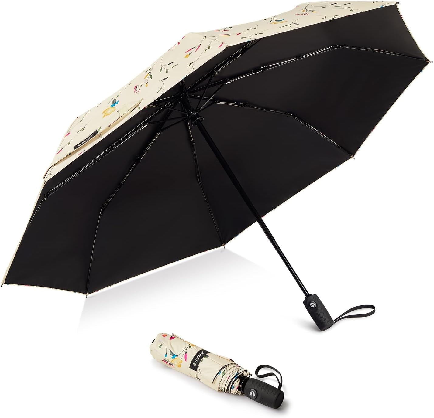 G4Free UPF 50+ UV Protection Large Travel Umbrella 42/46 Inch Auto Open ...