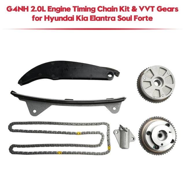 G4NH 2.0L Engine Timing Chain Kit & VVT Gears for Hyundai Kia Elantra ...