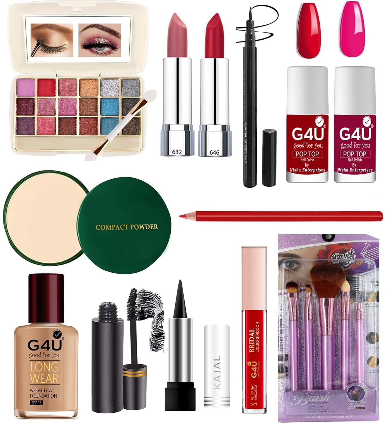 G4U 17Piece Glow Up Makeup Kit Every Essential AllinOne Beauty Set 32 ...