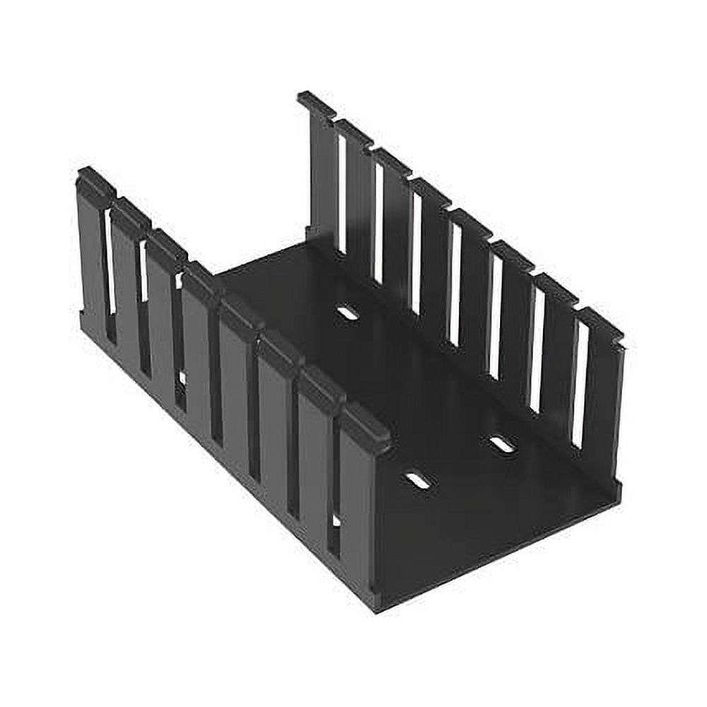 G4X3LG6 Type G Slotted Wall Wiring Duct, 0.31 In Wide Finger Slot, 4 In ...