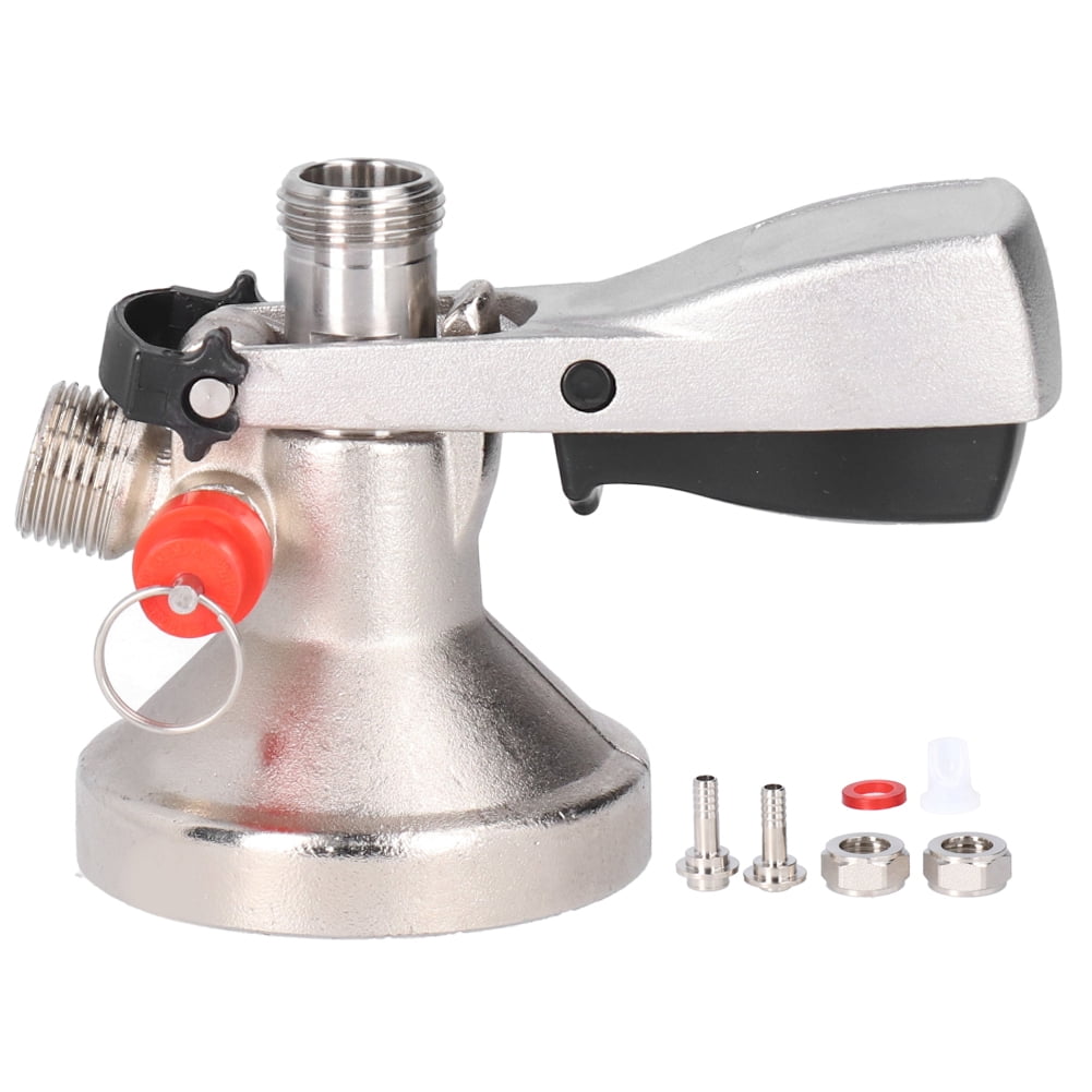 G5/8 Beer Keg Dispenser Stainless Steel Draft Beer Tap Faucet Coupler ...