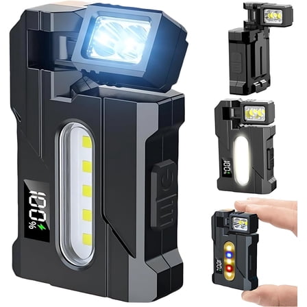 Small Flashlights, 800Lumens Bright Rechargeable COB Keychain ...