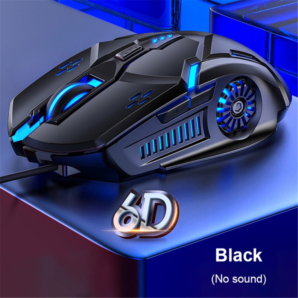 G5 Mute Wired Mouse RGB Backlight Gaming Mouse 6 Button 1200 DPI USB ...