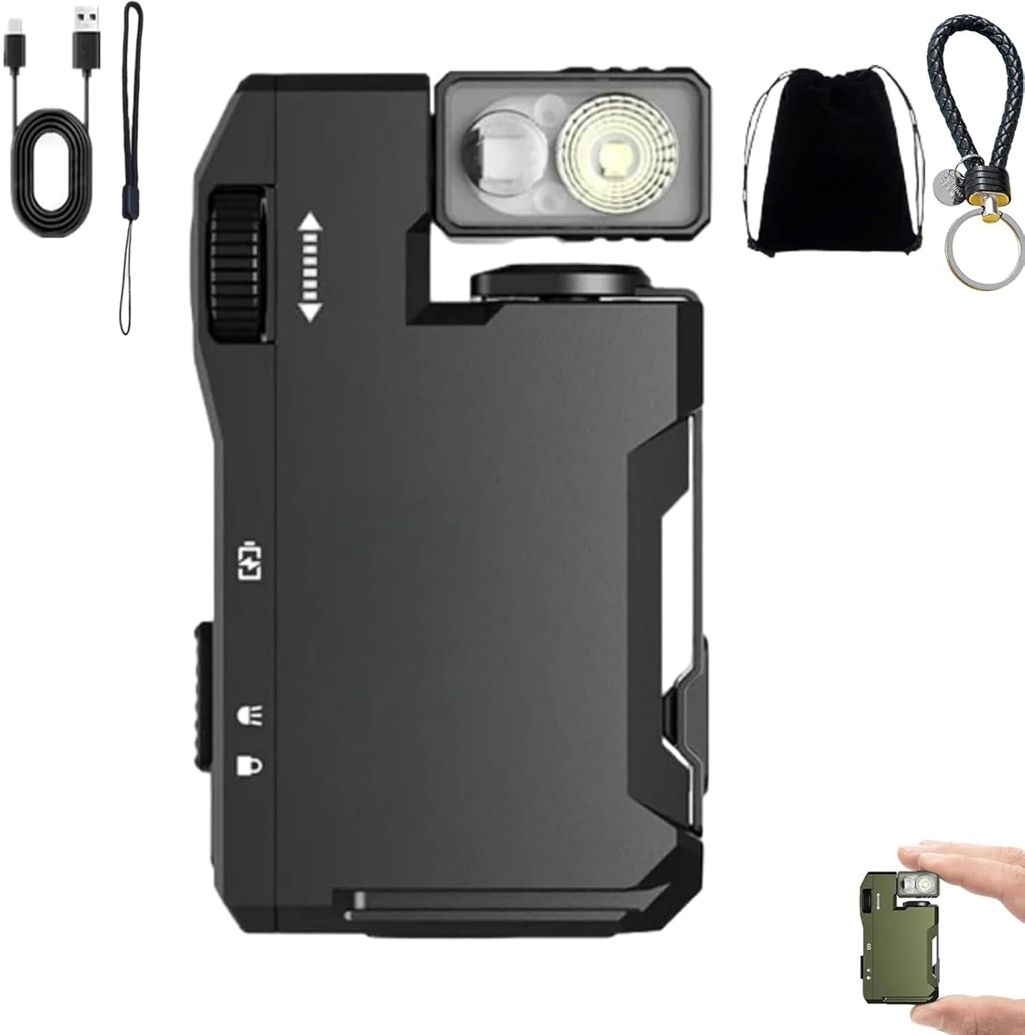 G5 Premium Pocket-Sized Mini RGB Flashlight, G5 EDC Light 400 Lumens ...