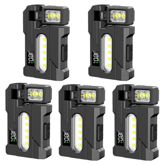 G5 Rechargeable EDC Flashlight, 400 Lumens Portable Flat Mini ...