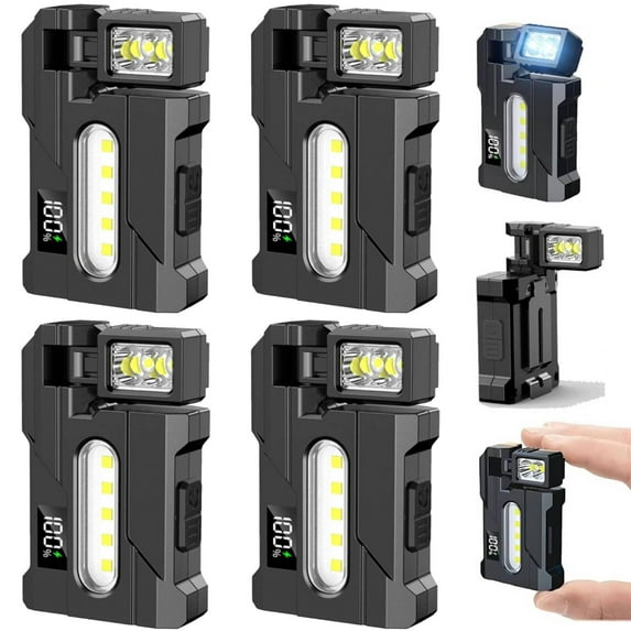 G5 Rechargeable EDC Flashlight, 400 Lumens Portable Flat Mini ...