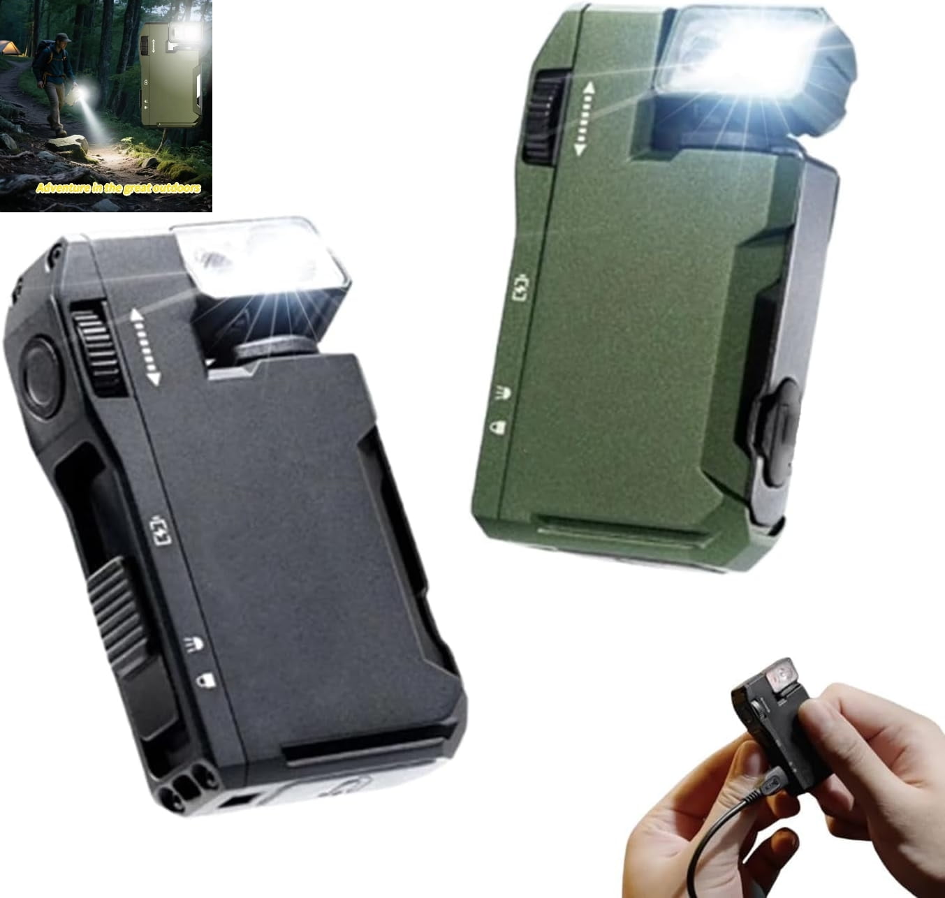 G5 Rechargeable EDC Flashlight,400 Lumens, Super Bright 3 Modes Mini ...