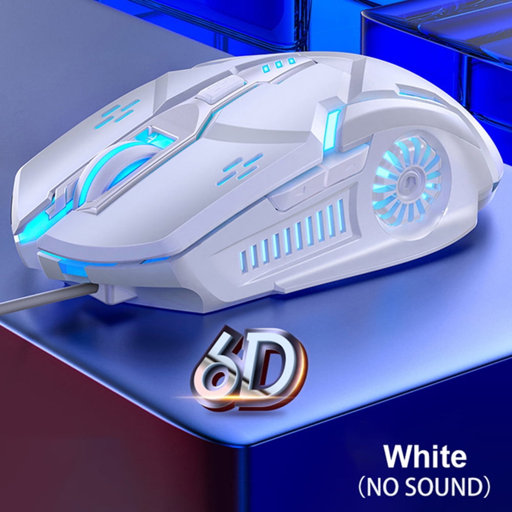 G5 Wired Gaming Mouse Colorful Backlight 6 Button Silent Mouse 4 Speed ...
