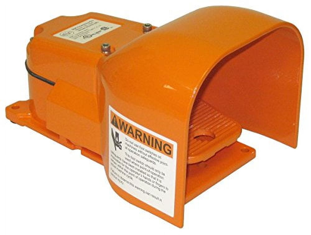 G500-MO Foot Switch, Heavy Duty, Made in USA, Electrical, Momentary ...