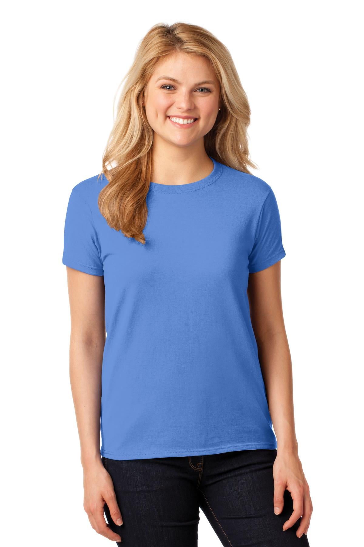 G5000L Gildan Ladies Heavy Cotton 100% Cotton T-Shirt - Walmart.com