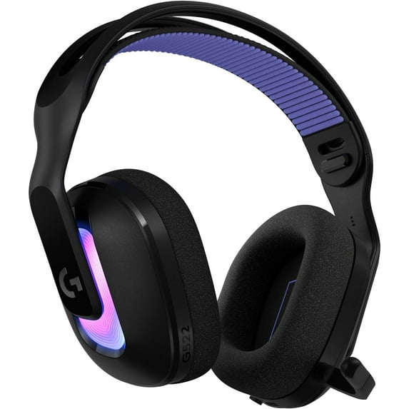 G522 Lightspeed Wireless Gaming Headset, LIGHTSYNC RGB, Full Bandwidth ...