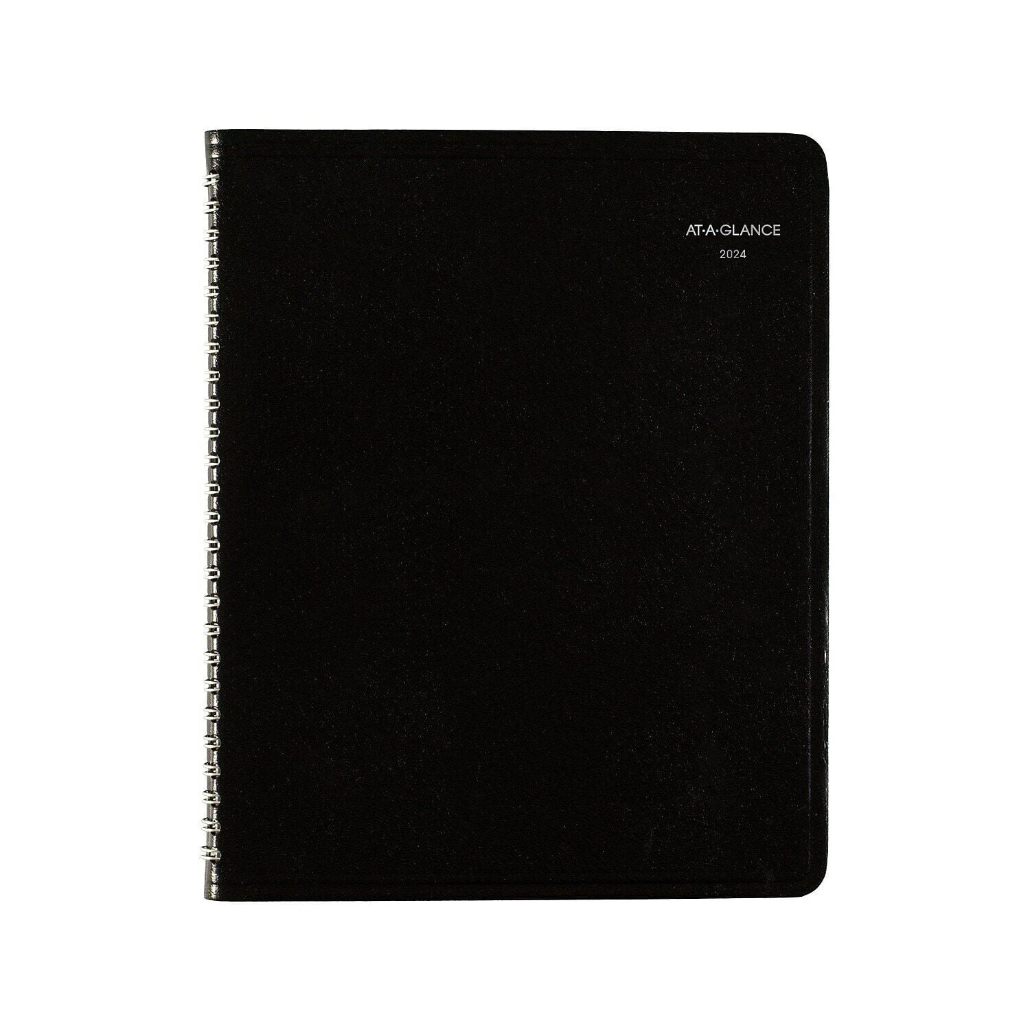 (G590-00-24) 2024 AT-A-GLANCE DayMinder 7" x 8.75" Weekly Planner Black ...