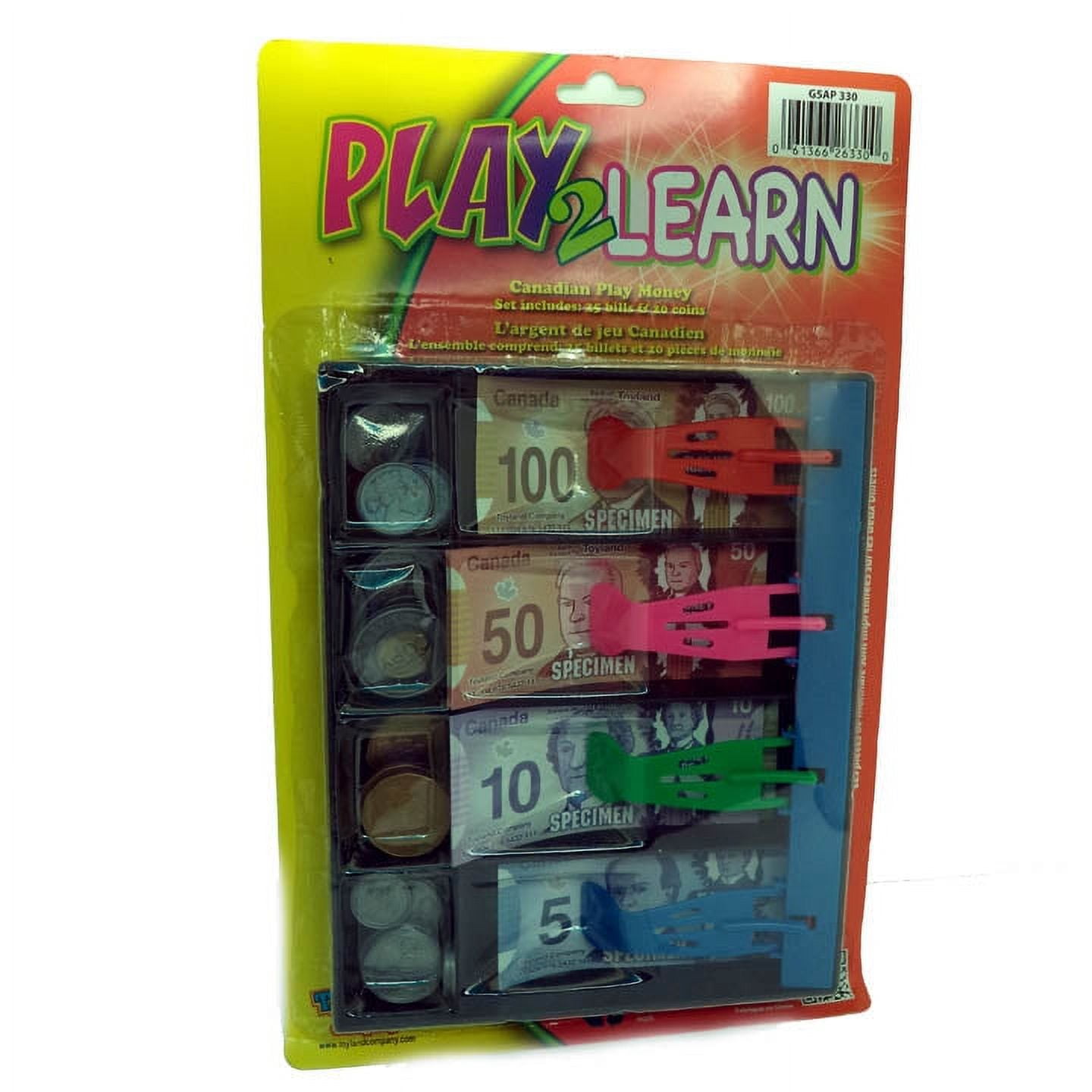 G5AP330 - CANADA PLAY MONEY BILLS SET INCLUDES 25 BILLS AND 20 COINS ...