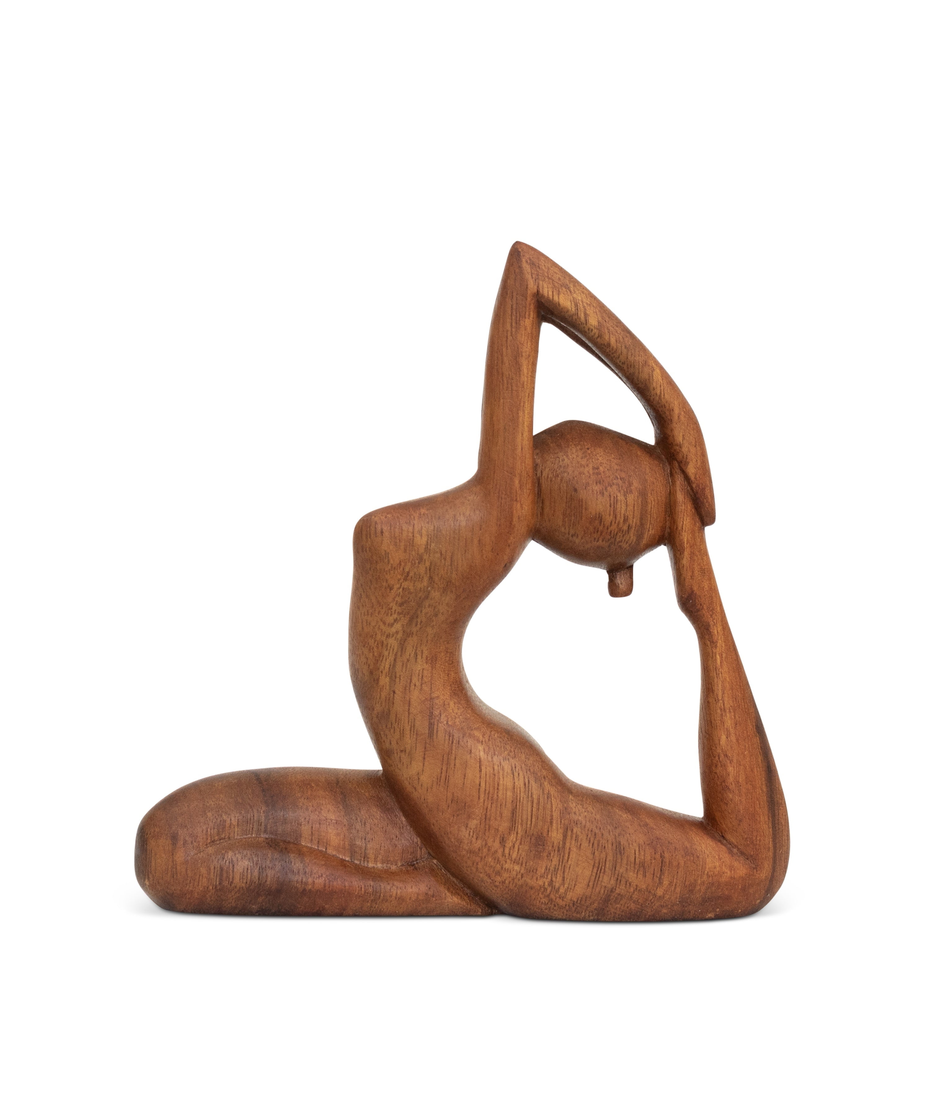 G6 Collection 8" Wooden Handmade Mini Yoga Figurines, Yoga Pose Statue ...