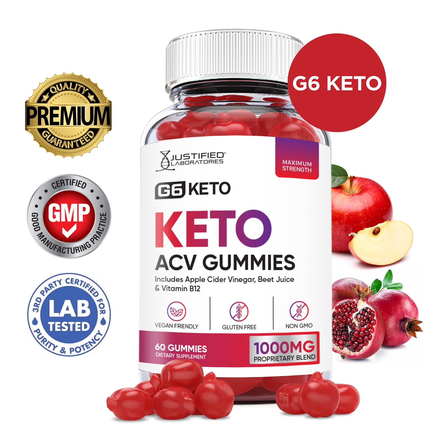 G6 Keto Acv Gummies Extra Strength 1000mg Dietary Supplement Acid