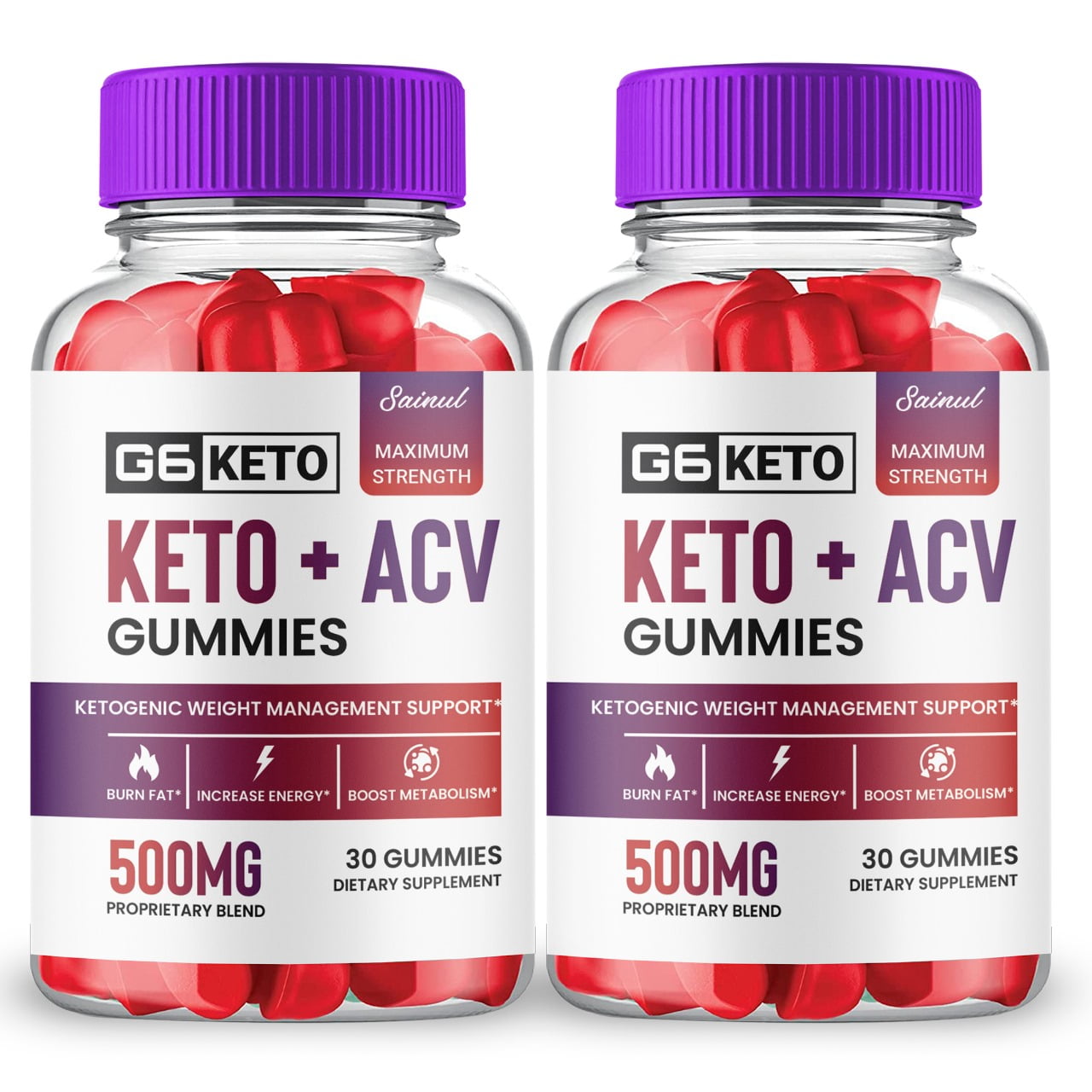 G6 Keto ACV Gummies, Maximum Strength for Weight Management, Apple ...