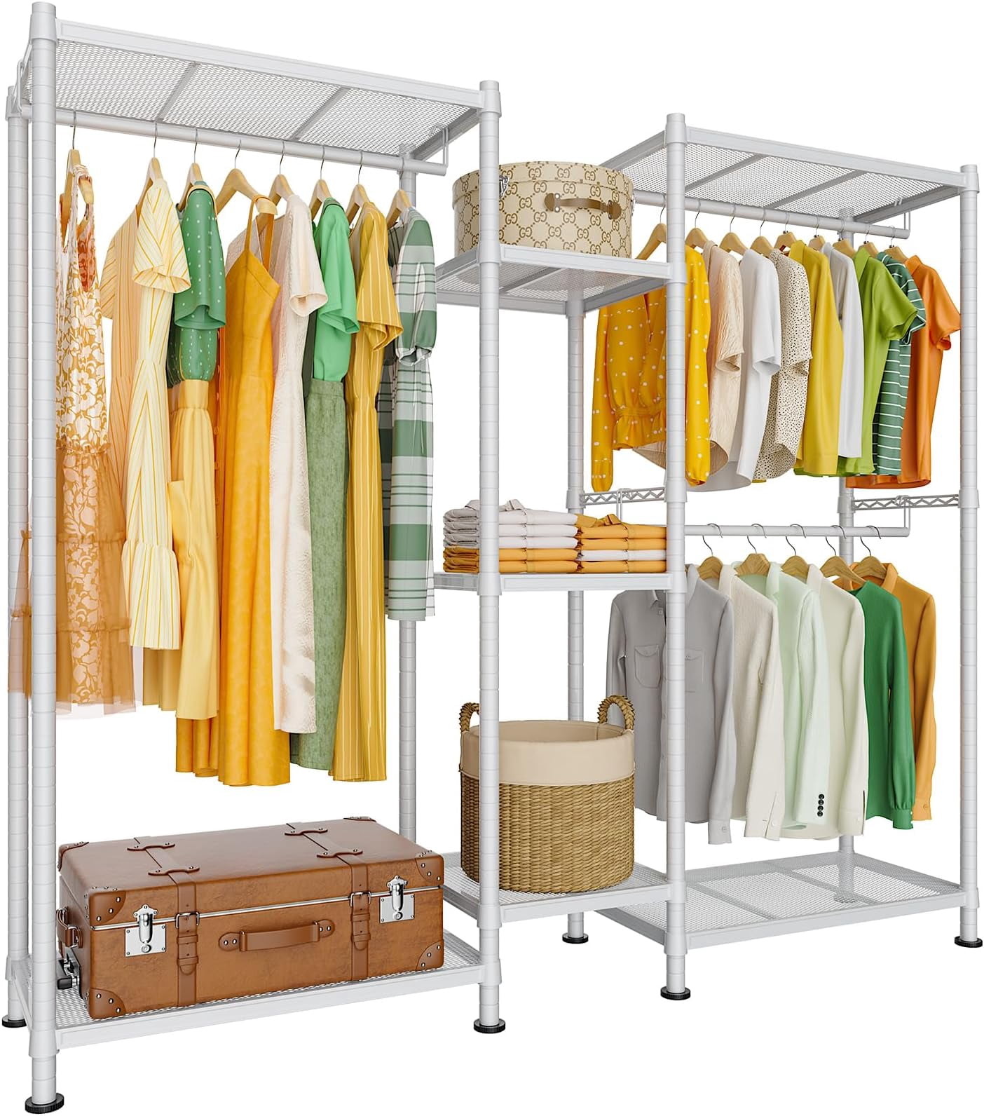 G6 Wire Garment Rack Clothes Rack Compact Large Size Armoire Storage ...