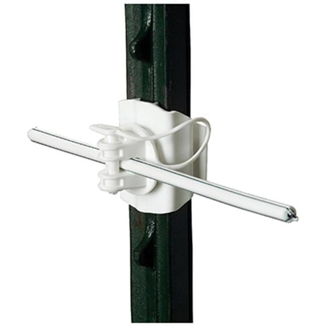 G682134 Universal T- Post Insulator, White, Pack - 20 - Walmart.com