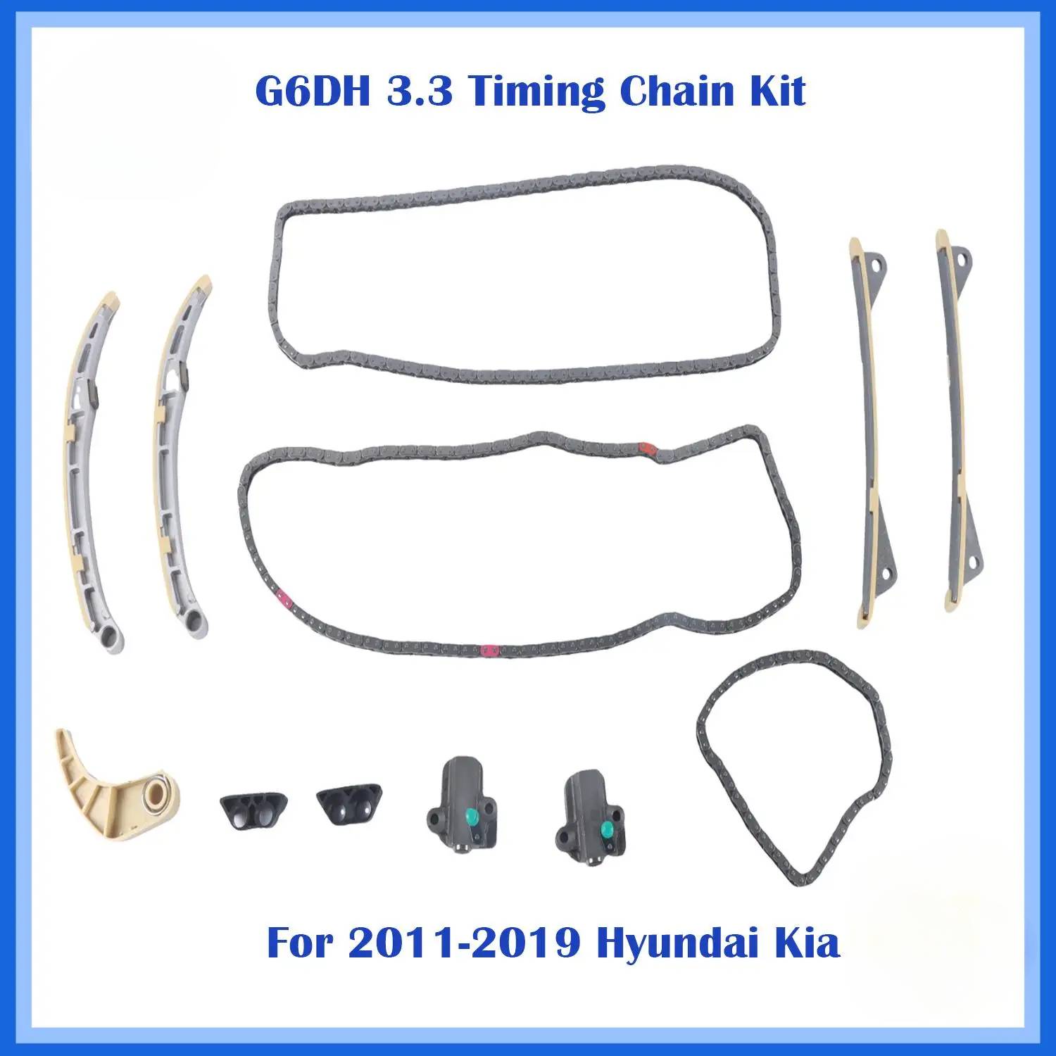G6DH 1set Timing Chain Kit For 2011-2019 Hyundai Santa Fe Kia Sorento ...