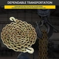 G70 Transport Binder Chain 5/16 inch x 14 Foot Safety Chain with Clevis Grab Hooks, 4,700 lbs ...