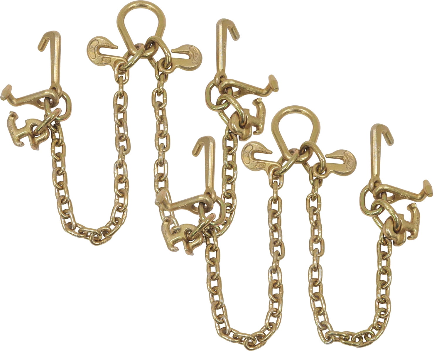 G70 V-Chain Bridle w/ RTJ Cluster Hooks and Grab Hooks, 3' Legs Tow ...