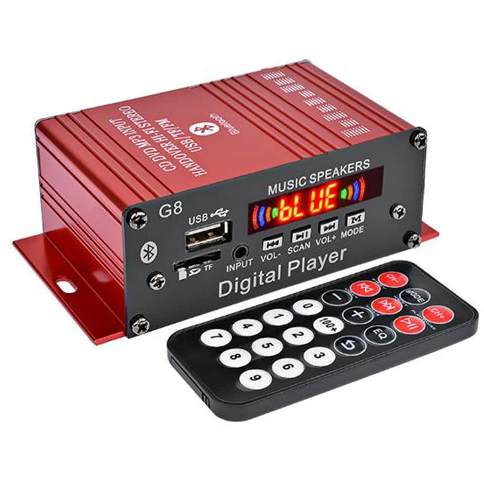 G8 Car 12V 200W 4 Channel Digital Power Amplifier Stereo AUX FM MP3 ...