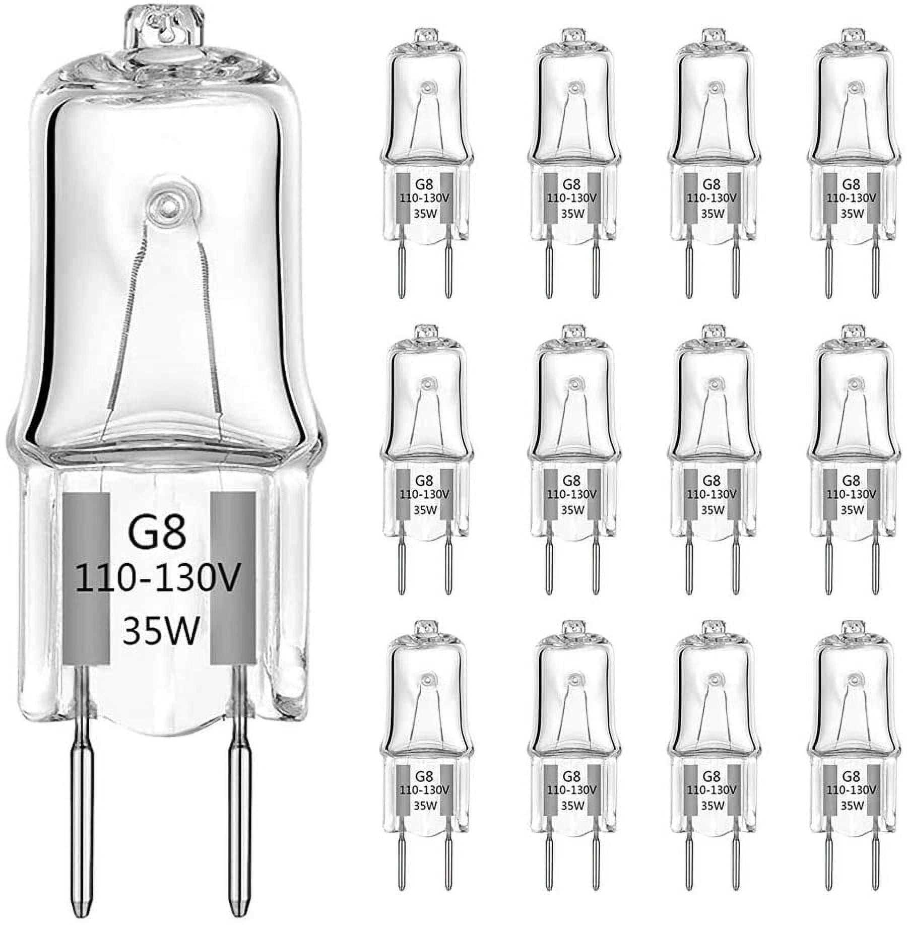 G8 Halogen Light Bulbs 35W Dimmable 120V G8 Base 2Pin Xenon Bulb T4 JCD ...