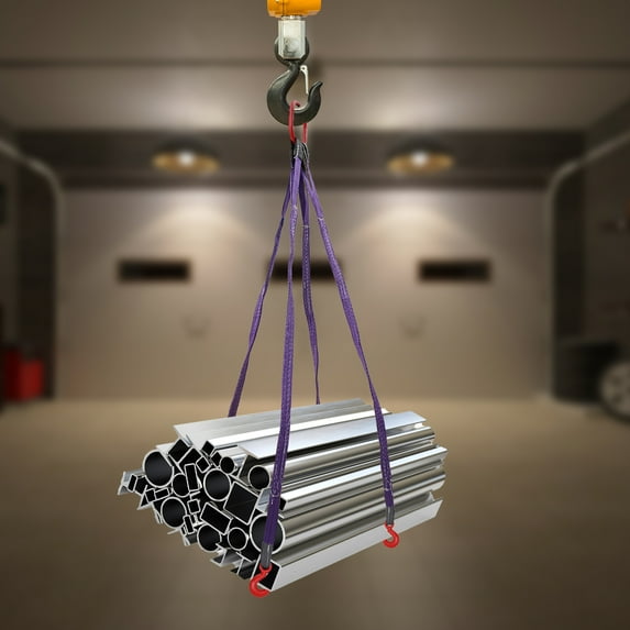 G80 Safety Chain Sling, 4 Large Hooks 9.84ft Wide Temp Bridge Building ...