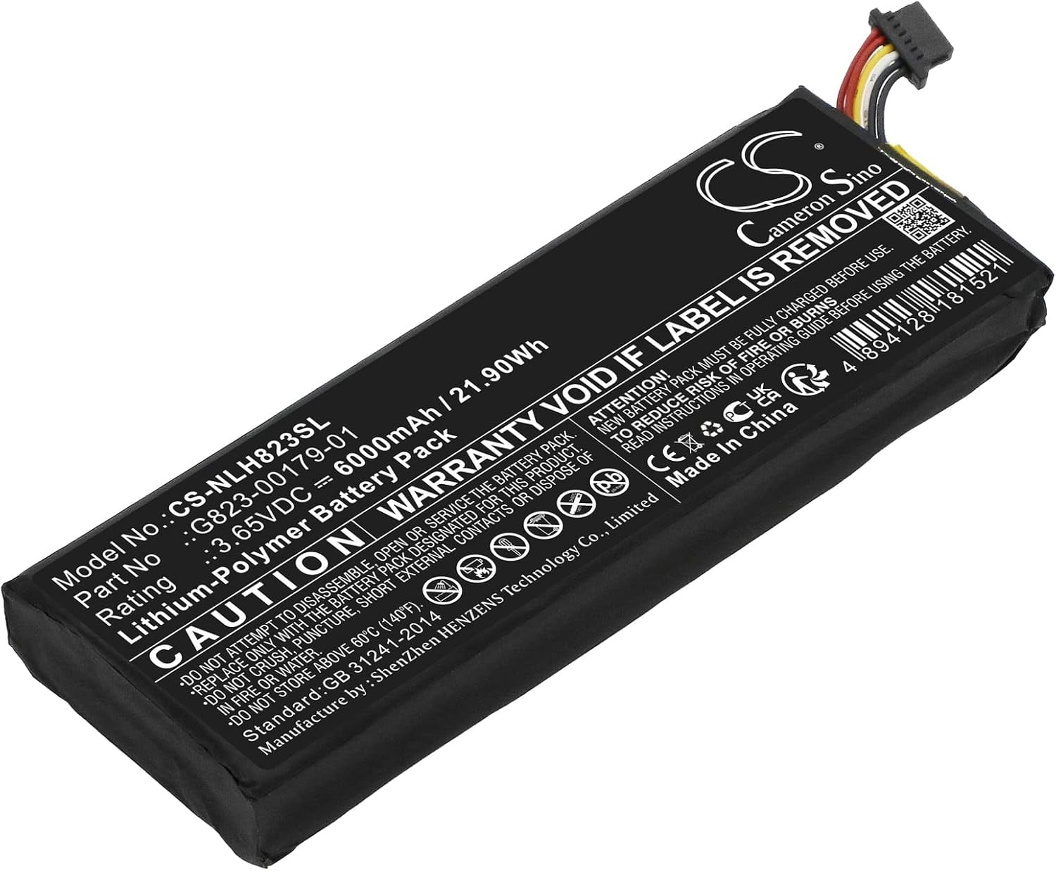 G823-00179-01 6000mAh Replacement Battery Compatible with Nest Style AC ...