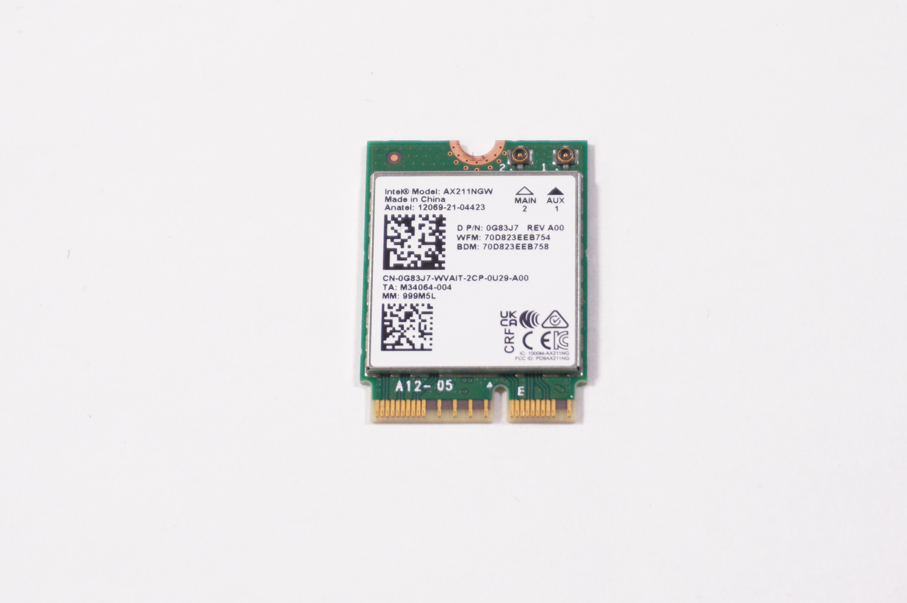 G83J7 Dell Wireless Card I7420-5983SLV-PUS i7620-7631SLV-PUS i7620 ...