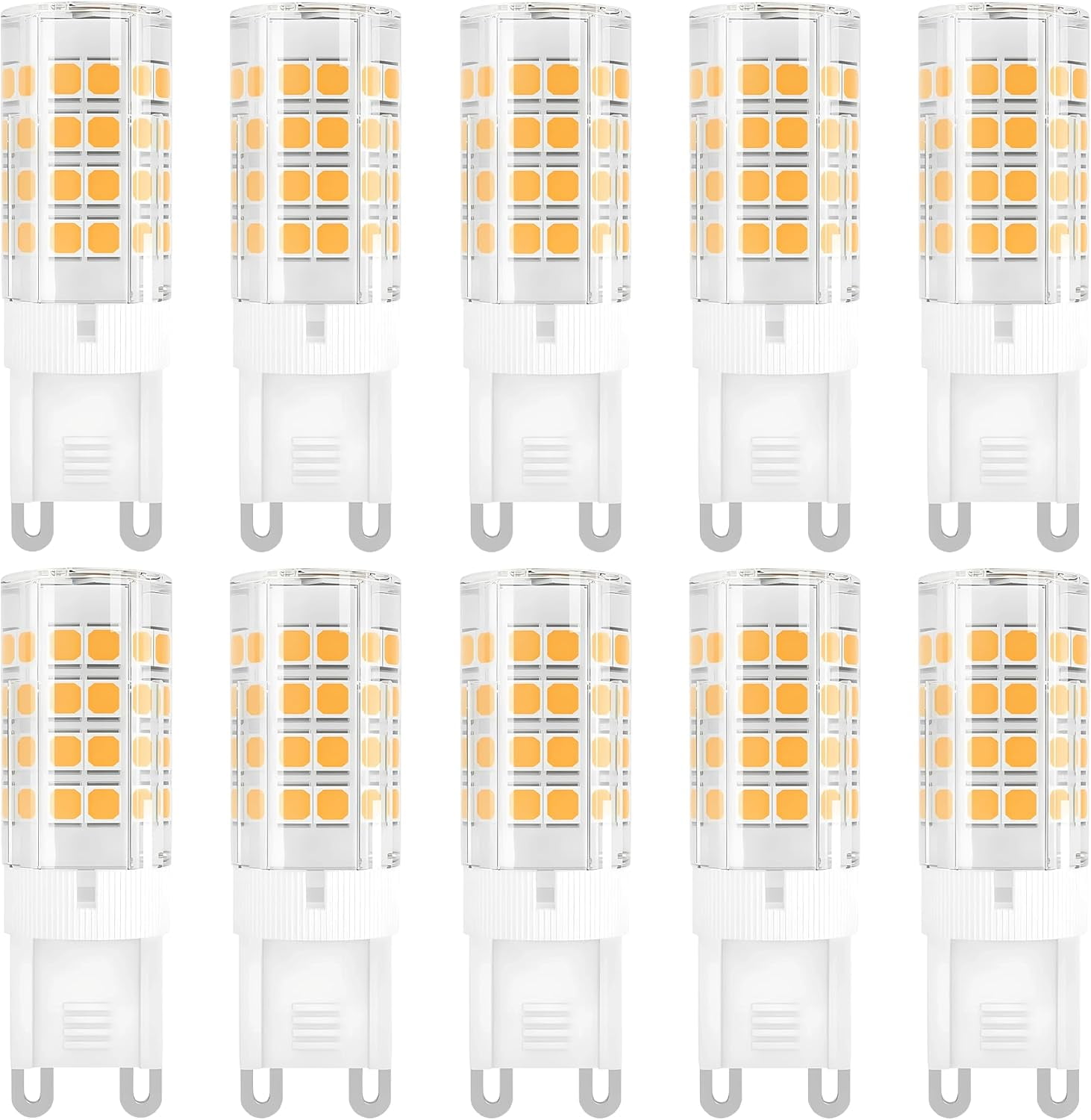 G9 LED Light Bulb, 6Watt, 600 lumens, 60W Equivalent (3000K), CRI80 ...