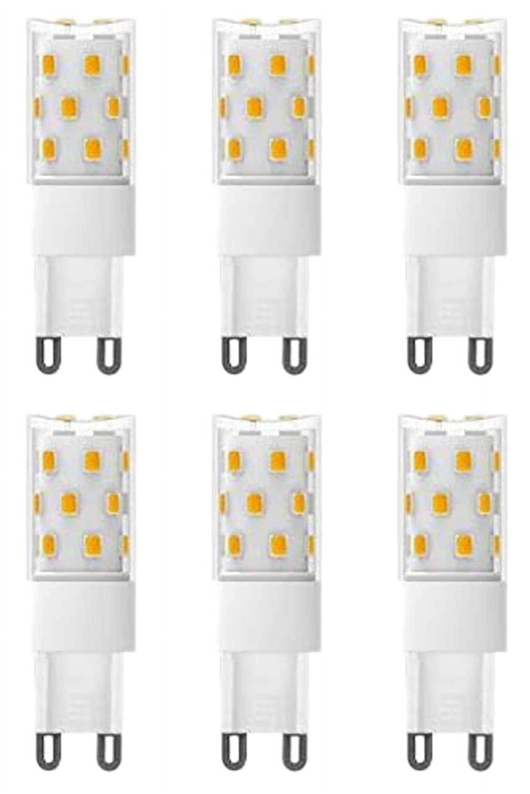 G9 LED Light Bulb, 6Watt, 600 lumens, 60W Equivalent (4000K), CRI80 ...