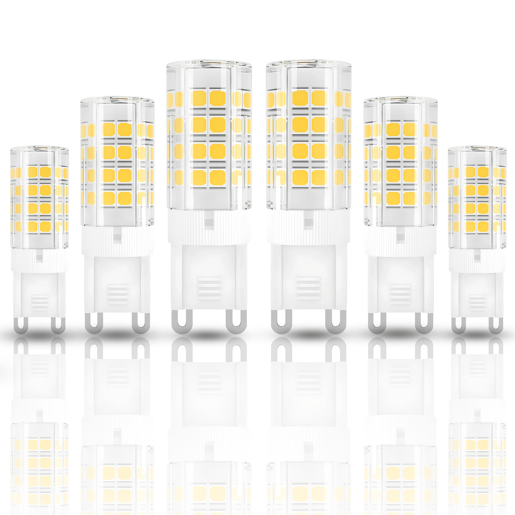 G9 LED Light Bulb, 6Watt, 600 lumens, 60W Equivalent (5000K), CRI80 ...