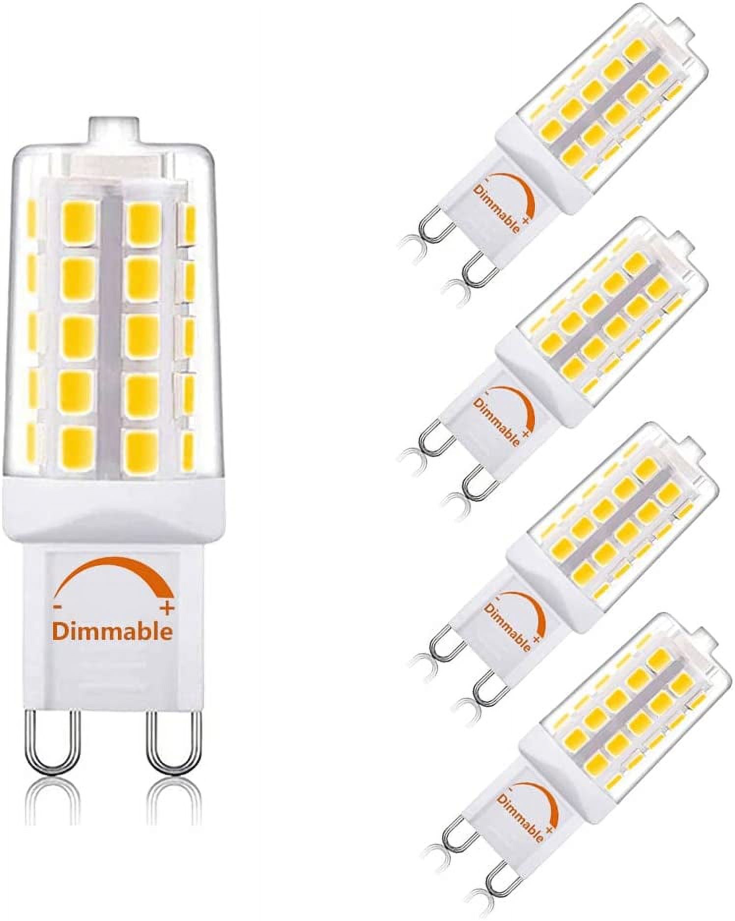 G9 Led Bulb Dimmable 4W Natural Daylight White 4000K,Equivalent To 40W Halogen Light, 450Lm 120V ...