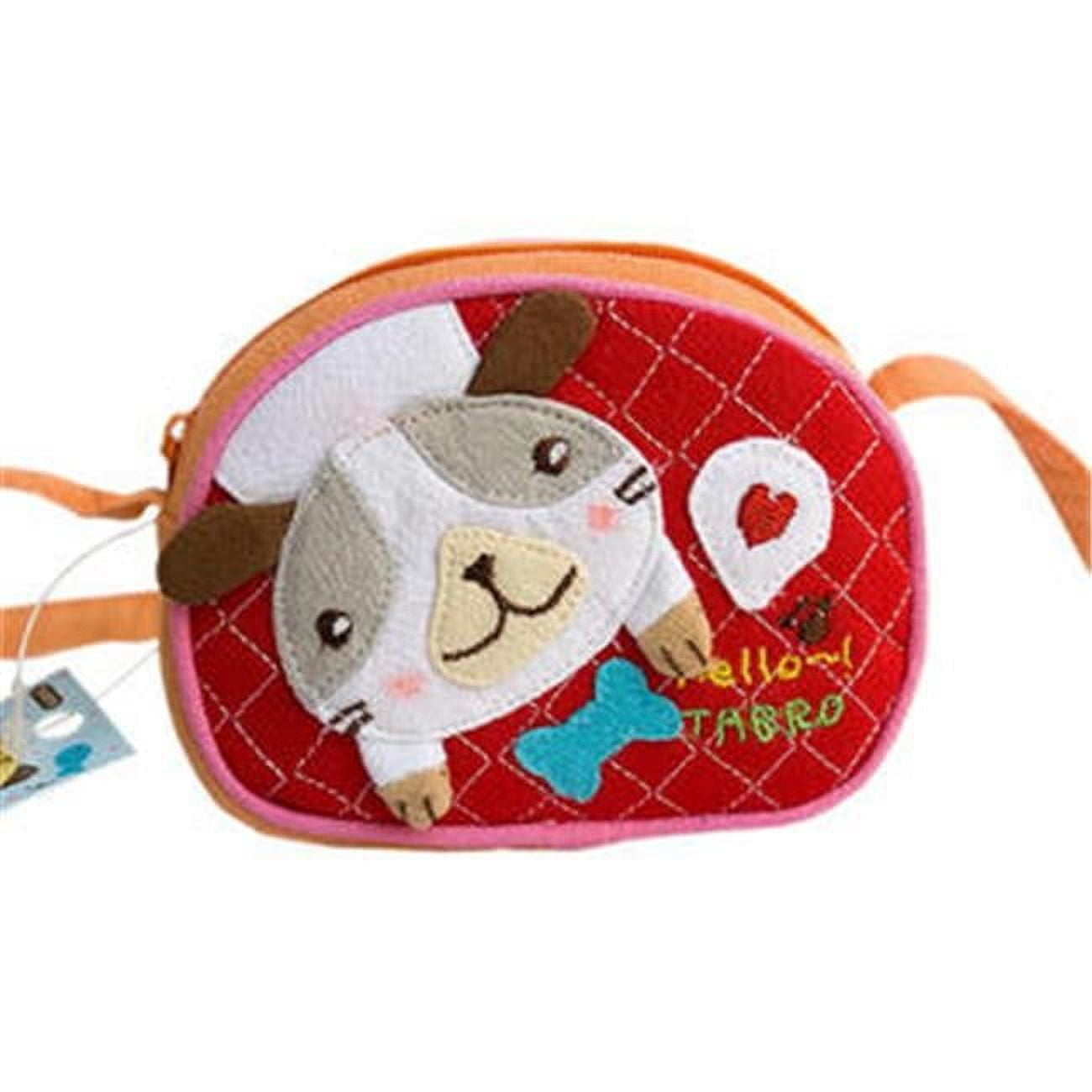 GA-35-DOG 3.9 x 3.3 in. Puppy & Bone - Embroidered Applique Swingpack ...