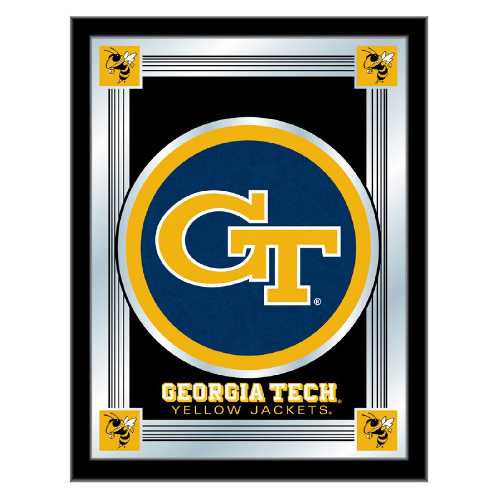 GA Tech Yellow Jackets 17'' x 22'' Logo Mirror - Walmart.com