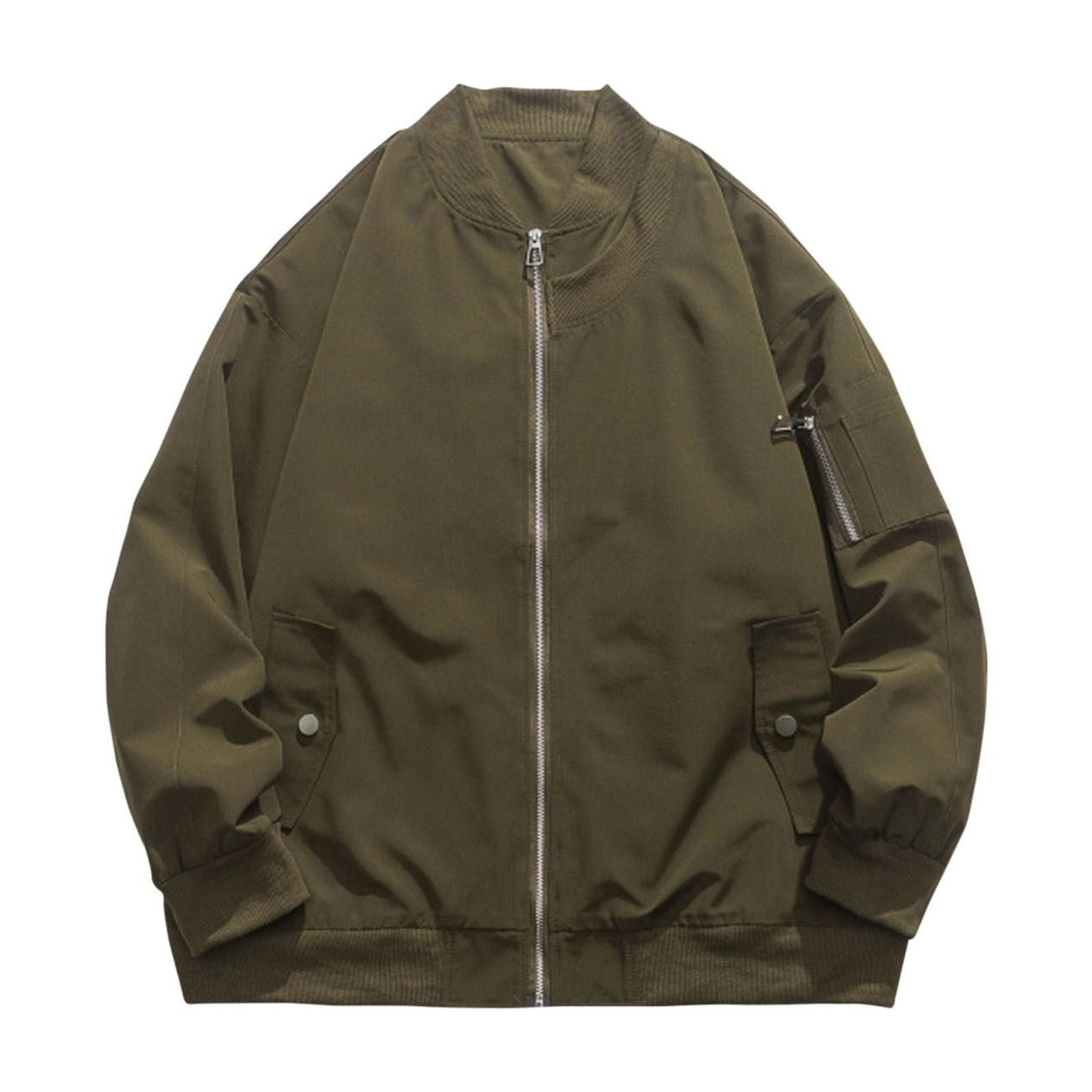 GA WEIHUA Fall Clearance,Men's Baseball Bomber Jacket Lightweight Full ...