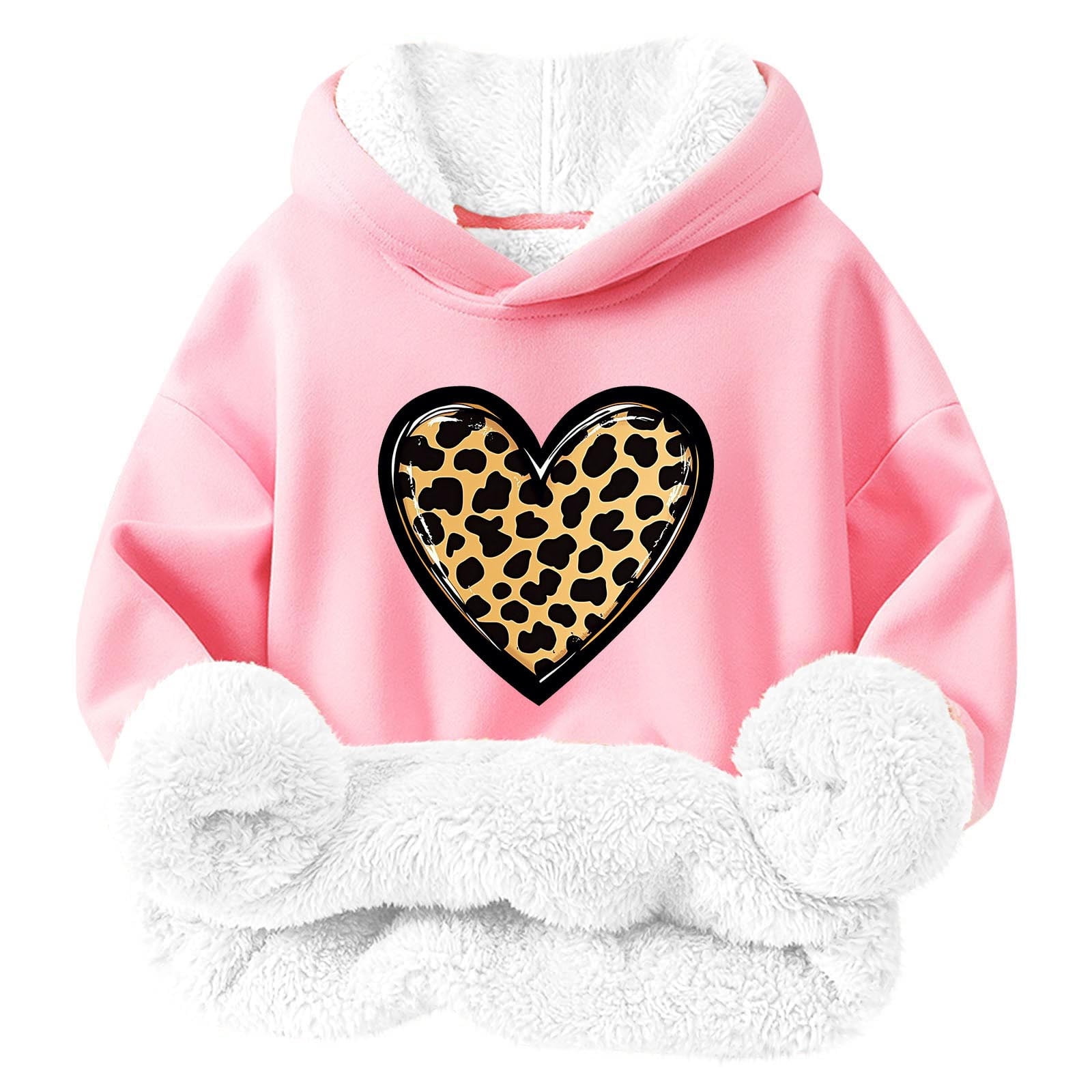 GA WEIHUA Reduced,Boys Girls Sherpa Lined Hoodie Pullover Kids Winter ...