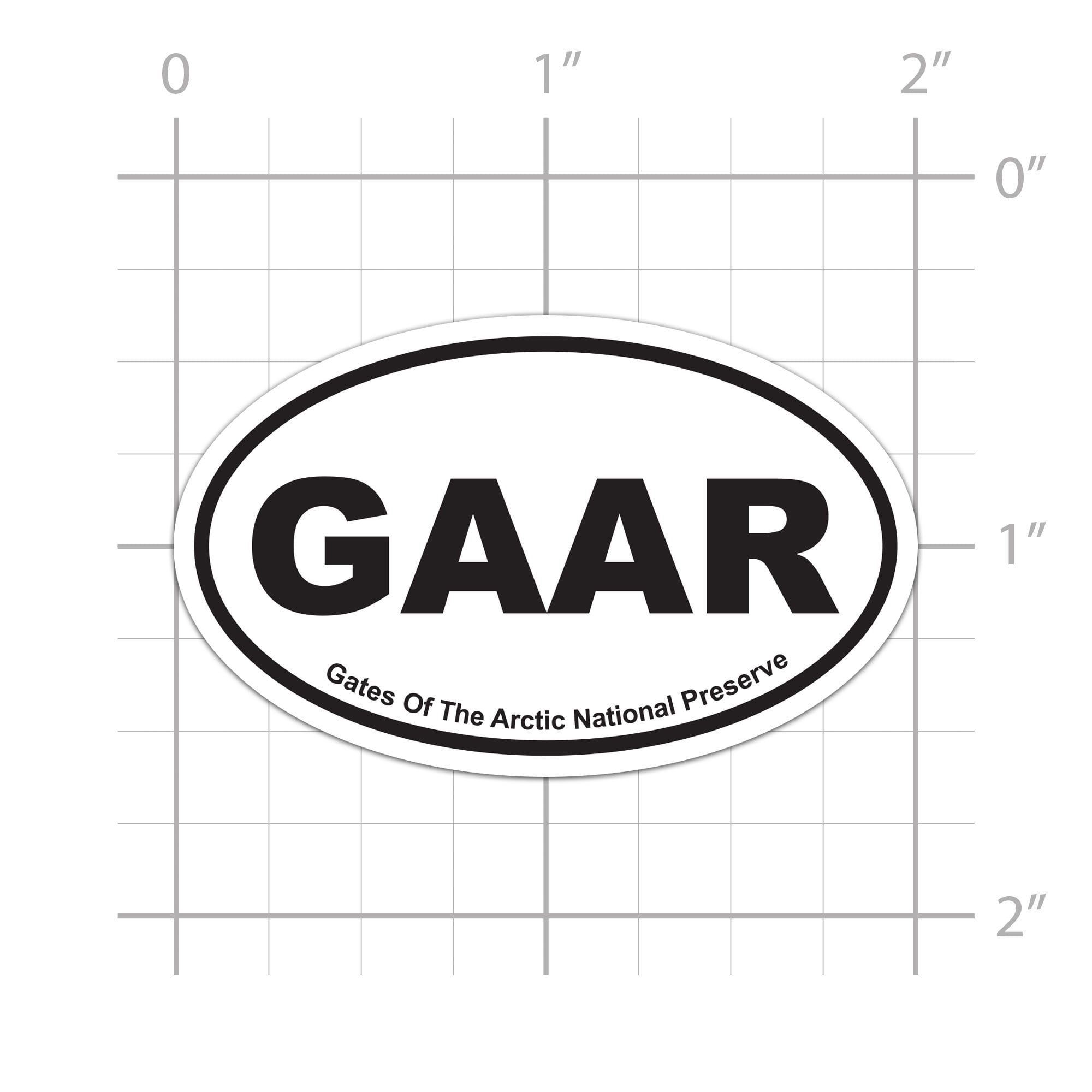 GAAR Gates Of The Arctic National Preserve Sticker for water bottle ...
