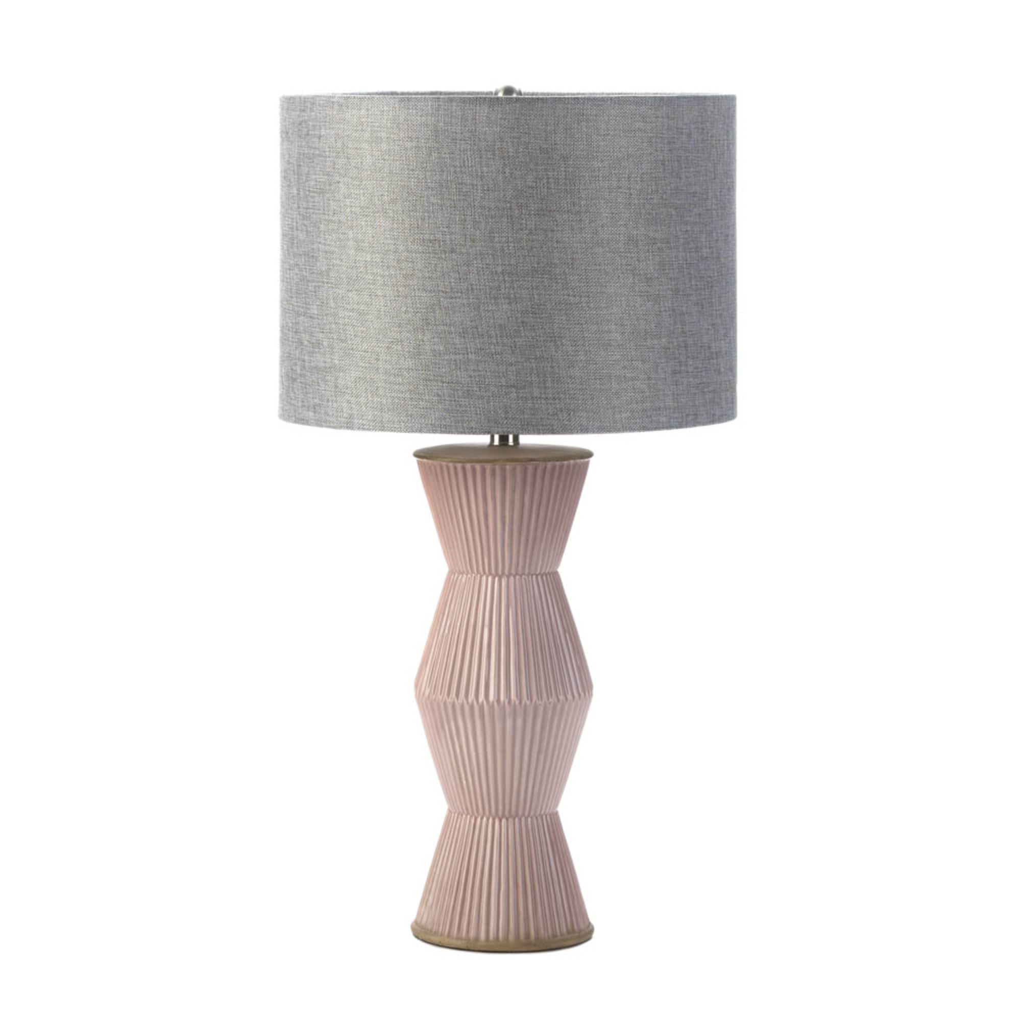 GABLE PINK RIDGES TABLE LAMP - Walmart.com