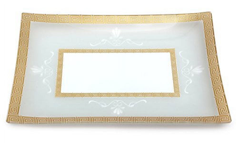 GAC Tempered Glass Tray Rectangular Glass Platter Break and Chip ...