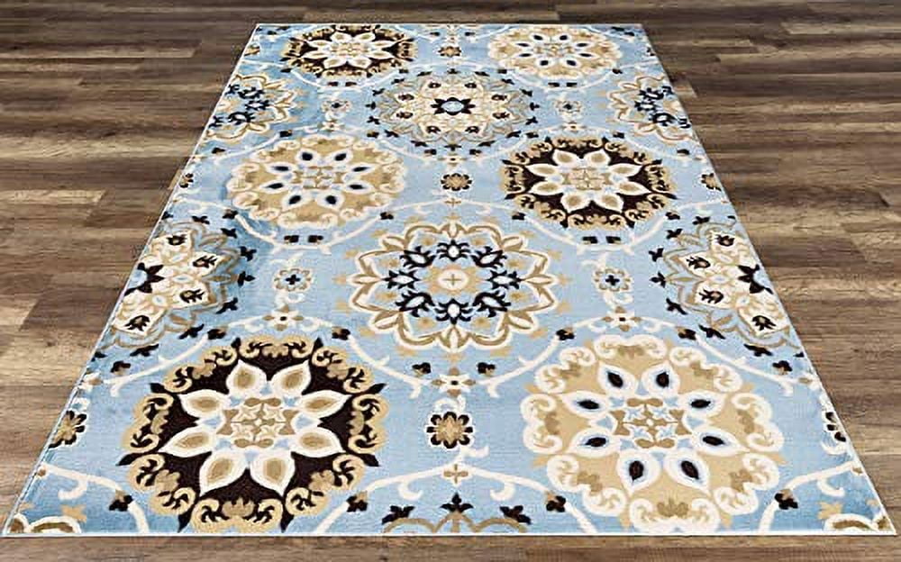 GAD Premium Indoor Contemporary Modern Abstract Area Rug (7'10"x 10'2 ...