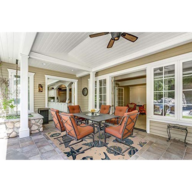 GAD Premium Indoor Outdoor Contemporary Ocean Marine Life Area Rug (5'3 ...