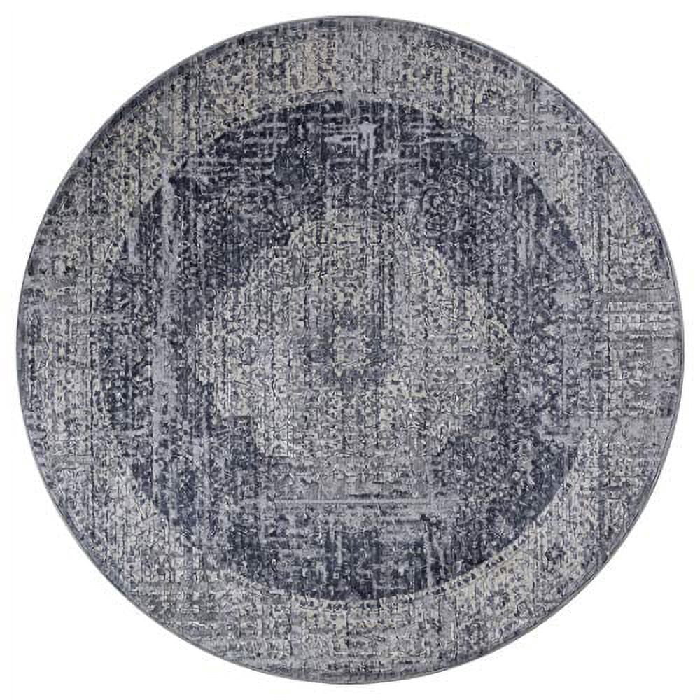 GAD Sculpted Drop Stitch Modern Distressed Look Ultra Soft Pile Gray ...