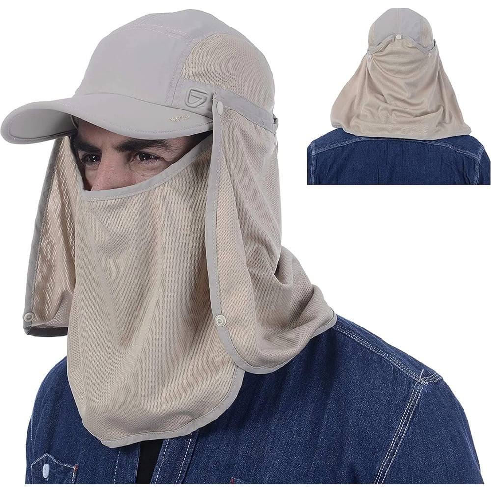 GADIEMKENSD Detachable Multipurpose Sun Hat 360° UPF 50+ Sun Protection ...